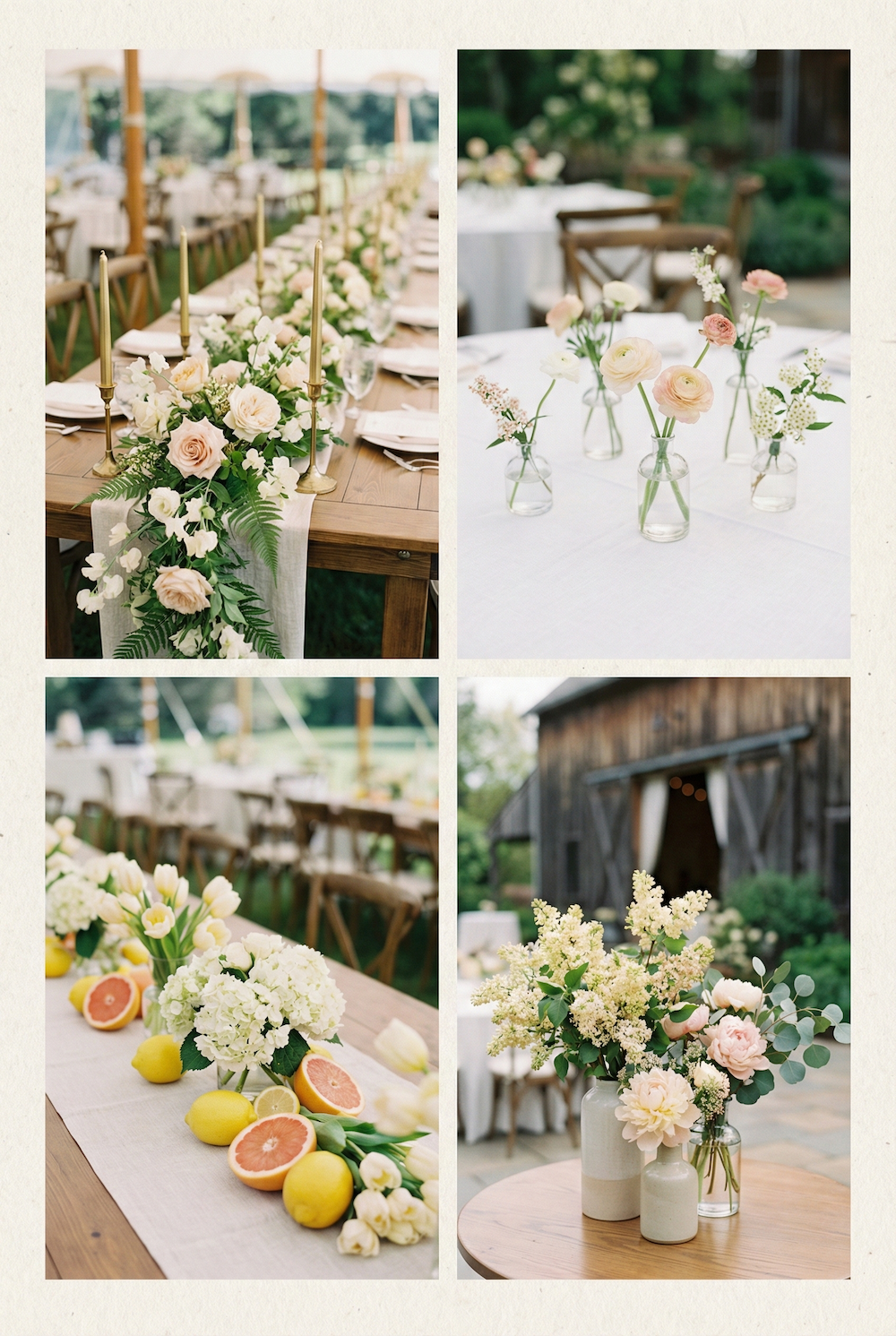 21 Ideas for Spring Wedding Table Decor and Centerpieces (That Feel ...